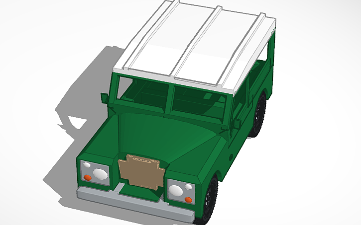 3D design Land rover series 3 - Tinkercad