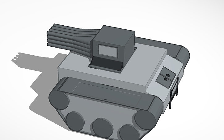 3D design Tank - Tinkercad
