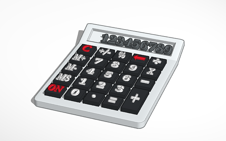 3D design Calculator - Tinkercad