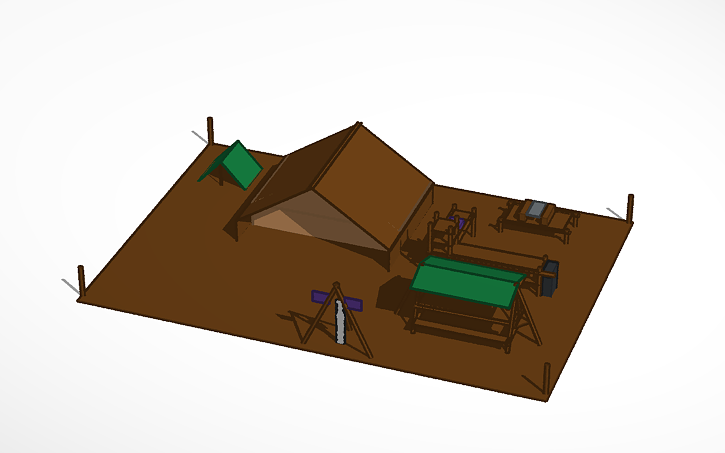3D design Boy Scouts Camp - Tinkercad