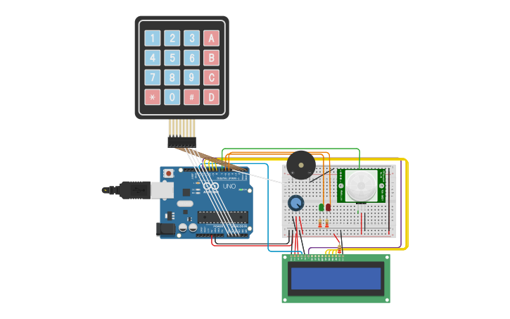 Circuit design Problema 2 Examen - Tinkercad