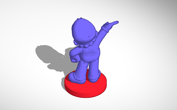 3D design Nintendo Mario Amiibo 3D Model (not_to_scale) - Tinkercad