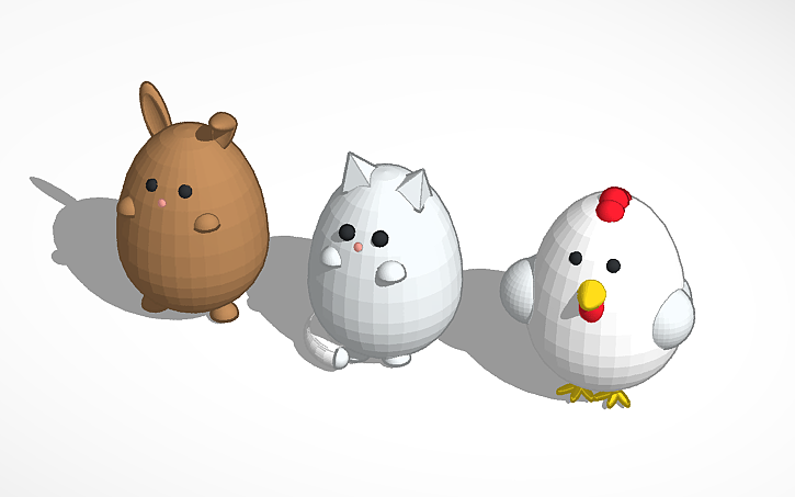 3D design farm animals - Tinkercad