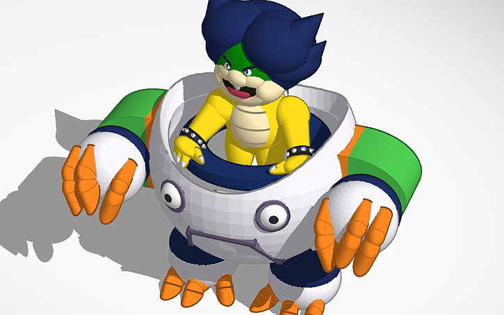 3D design LuDWIG VOn kOOPA eL GRANDiOSO Y sU MEcHA - Tinkercad