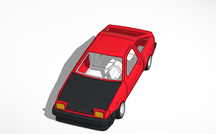 3D design Toyota AE86 “Red panda’ - Tinkercad