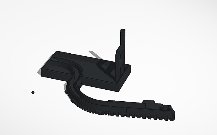 3D design Impossible slide black - Tinkercad