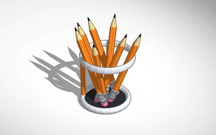 3D design Pen Stand - Tinkercad