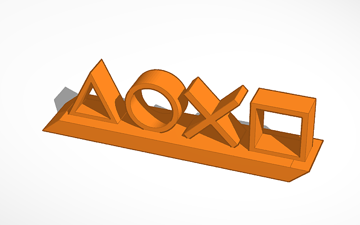 3D design Playstation - Tinkercad