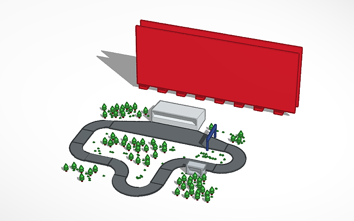 3D design RACE TRACK - Tinkercad