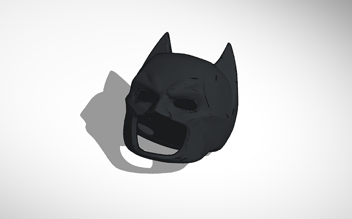 3D design batman mask - Tinkercad