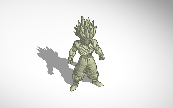 3D design goku - Tinkercad