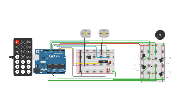 Circuit Design Arduino Based Rc Car Tinkercad
