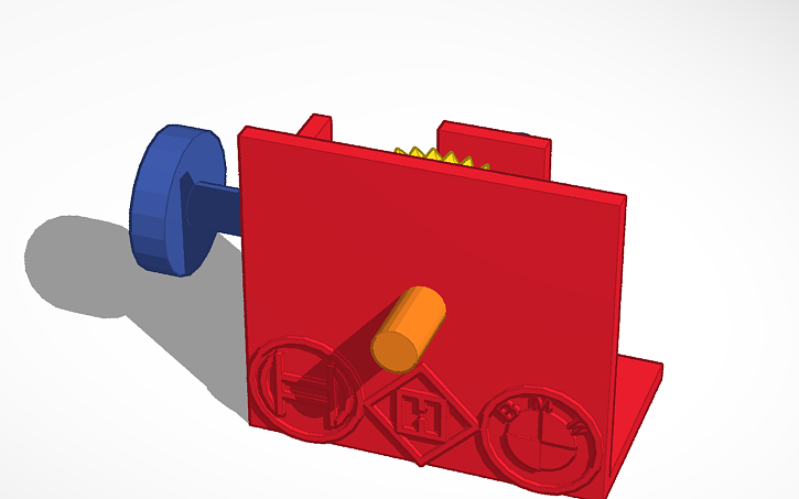 3D design Differentialgetriebe mit Gehäuse - Tinkercad