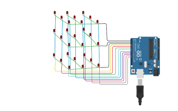 Circuit design Copy of cubo 3x3-3 - Tinkercad