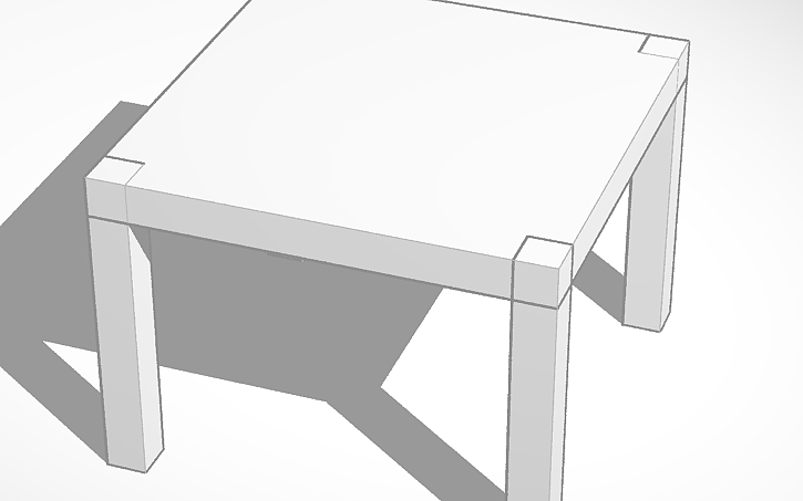 3D design table - Tinkercad