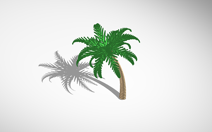 3D design Palm tree - Tinkercad