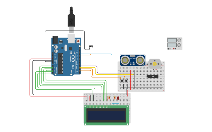 Circuit design Copy of LCD I2C 16x2 Arduino - Tinkercad