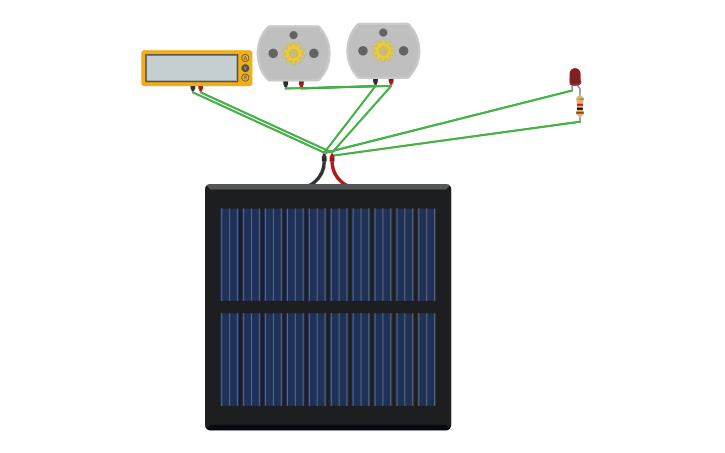 Circuit design solar panel - Tinkercad