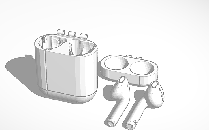 3D design new air pods design with case - Tinkercad