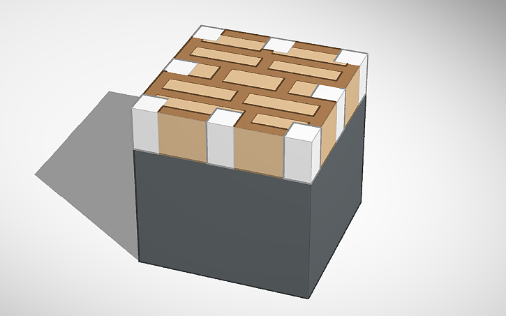 3D design Minecraft Piston ( SimLab ) - Tinkercad