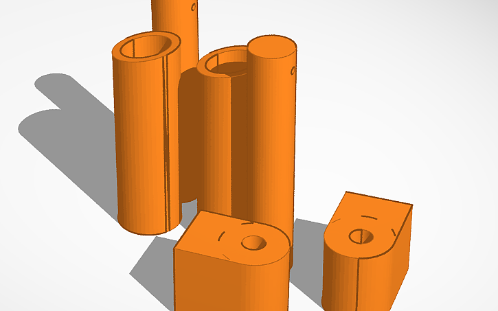 3D design hg IBO frame articulated pistons - Tinkercad