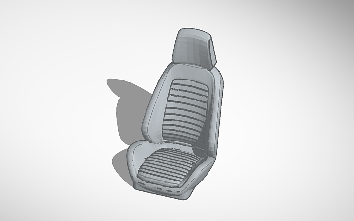 3D design Car seat - Tinkercad