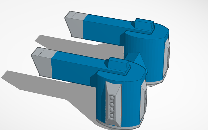 3D design Kiryu back - Tinkercad