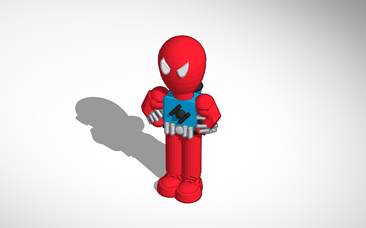 3D design Spider-Man - Tinkercad