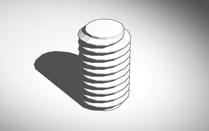 3D design Thread for a Beer Tap - Tinkercad