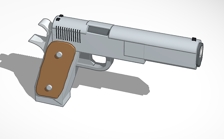 3D design Colt M1911 - Tinkercad