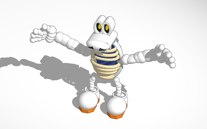 3D design dry bones - Tinkercad