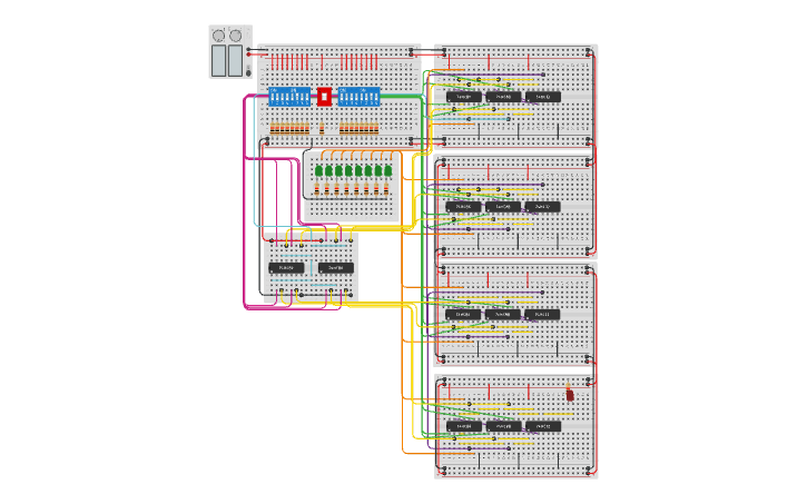 Circuit Design 8bit Binary Adder And Substractor Tinkercad