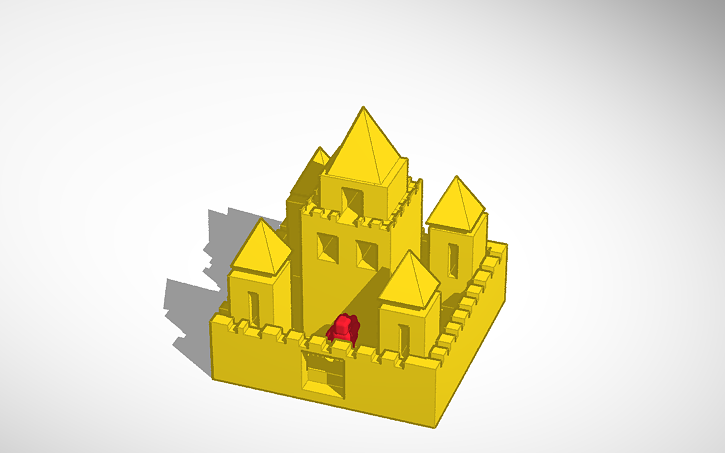 3D design castle - Tinkercad
