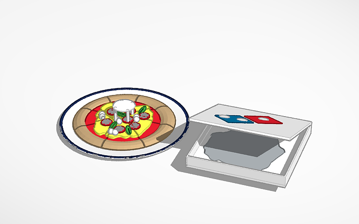 3D design Pizza from Domino's Pizza - Tinkercad