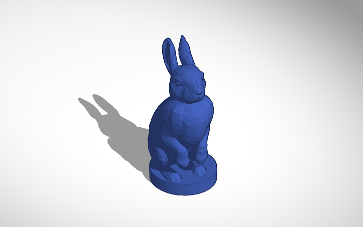 3D design bunny - Tinkercad