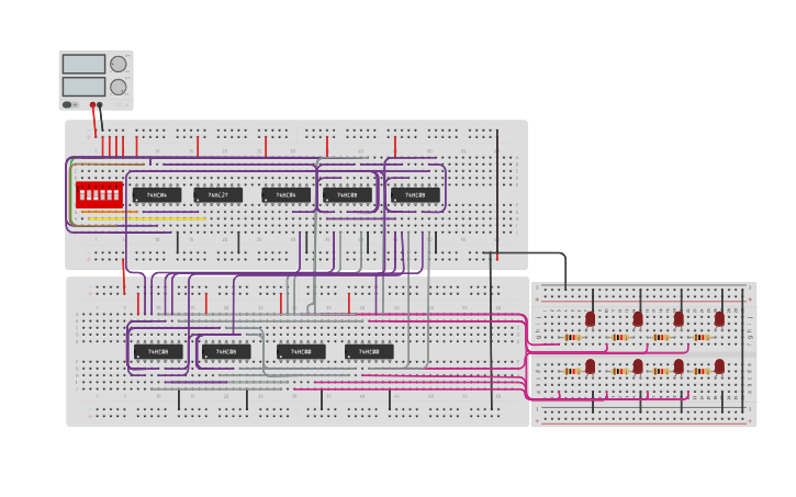 Circuit design Final 74138 IC - Tinkercad
