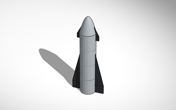 3D design starship - Tinkercad
