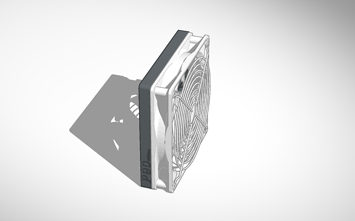 3D design Radiator airflow spreader spacer for 140 mm fan [presented w ...