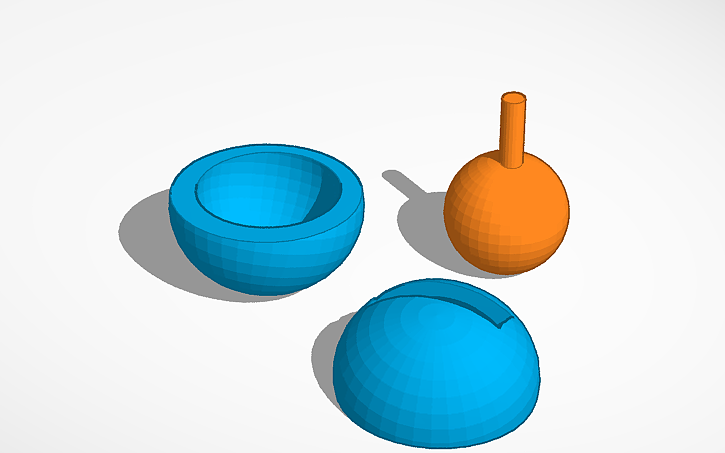 3D design ball joint - Tinkercad