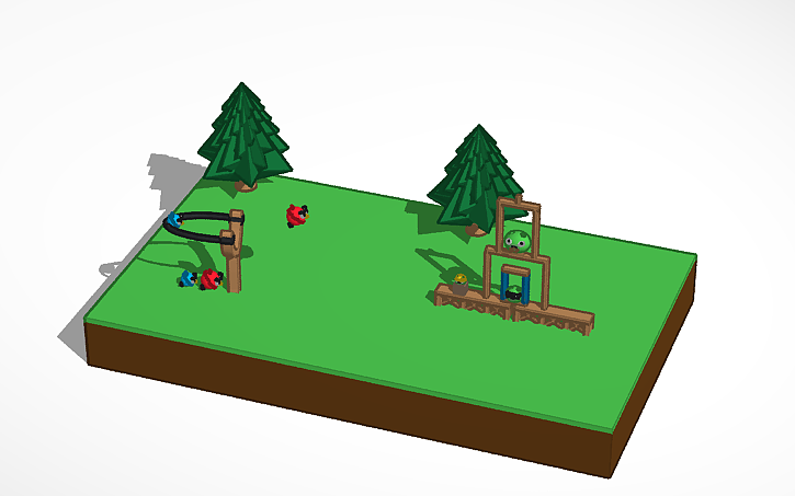 3D design Angry birds - Tinkercad