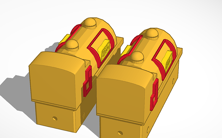 3D design wooden railway bill and ben - Tinkercad