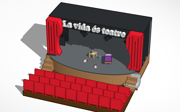 3D design Copy of Teatro - Tinkercad
