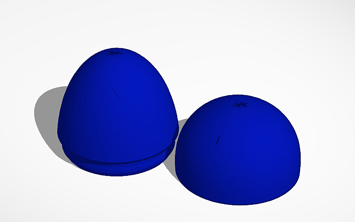 3D design easter egg (2 piece) - Tinkercad