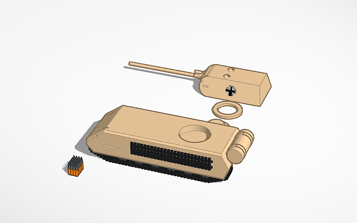 3D design PANZER VIII MAUS - Tinkercad