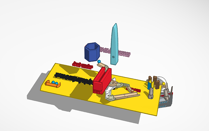 3D design chain reaction - Tinkercad