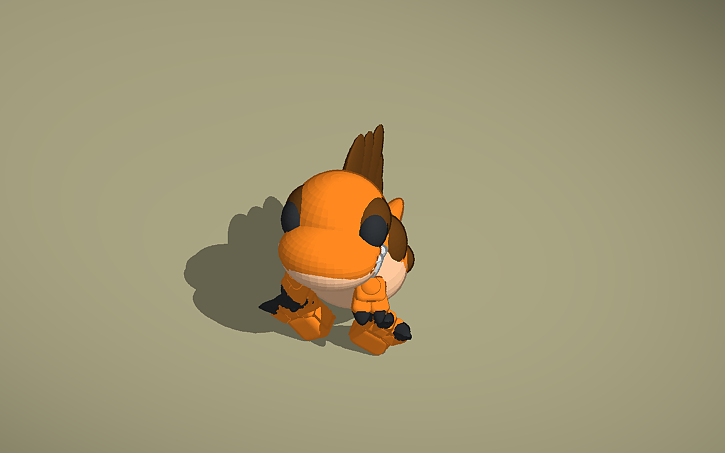 3D design Spinosaurus sitting - Tinkercad