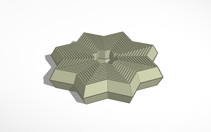 3D design fidget star - Tinkercad