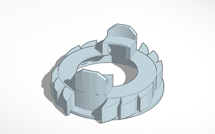 3D design Beyblade disc Wings - Tinkercad