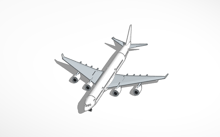 3D design Airbus A340-300 copyable - Tinkercad