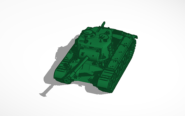 3D design M26 Pershing - Tinkercad